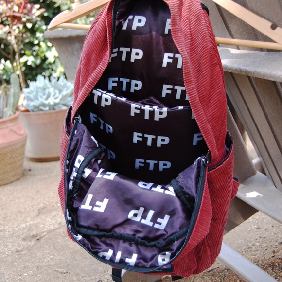 FTP | Bags | Ftp Corduroy Backpack Maroon | Poshmark